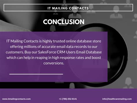 Salesforce Crm Email List Ppt