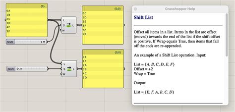 Shift List Reversal Grasshopper Mcneel Forum