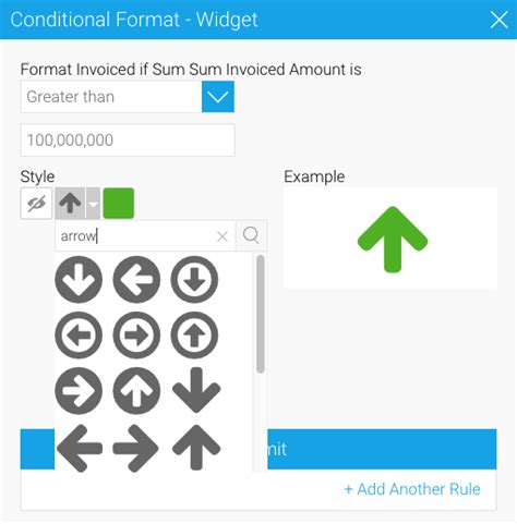 Yellowfin Bi Conditional Canvas Widgets In Yellowfin 7 3