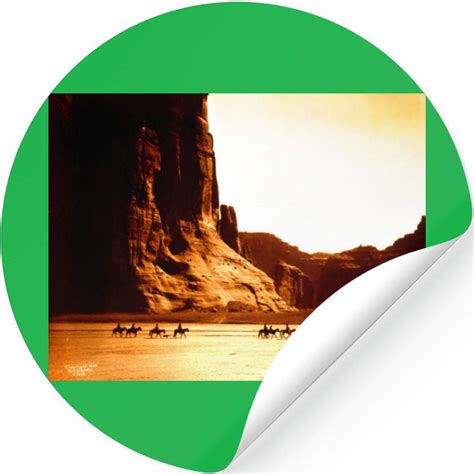 Navajo Riders In Canyon De Chelly 1904 By Edward C Stickers