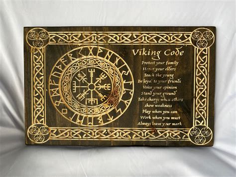 Viking Code Sign Etsy