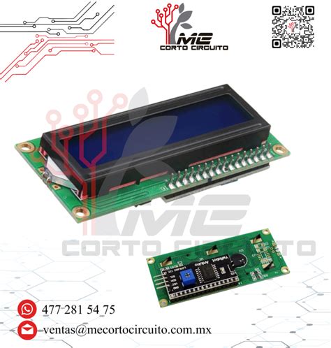 PANTALLA LCD 162 CON MÓDULO I2C Corto Circuito