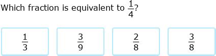 IXL Select Equivalent Fractions Grade Maths Practice
