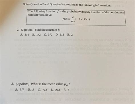 Solved Solve Question 2 And Question 3 According To The Chegg Com