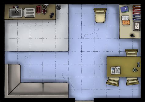 A Modern Office Map Roll20 Marketplace Digital Goods For Online
