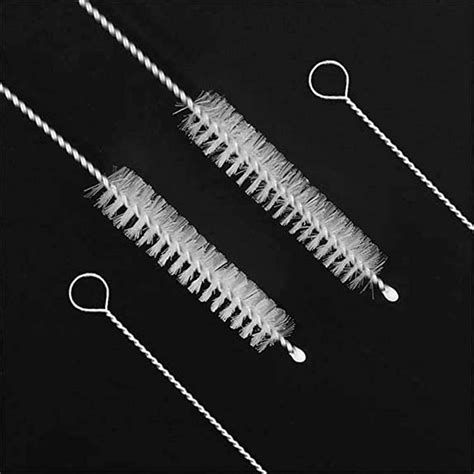 2 X Kitchencraft Small Bottle Brush Straw Cleaning Brush Wire Nylon Requisite Needs