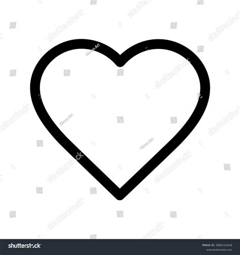 Heart Outline Photos And Images Shutterstock