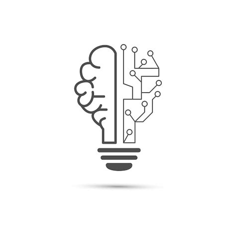 Premium Vector Technology Illustration Tech Idea Brain And Technology