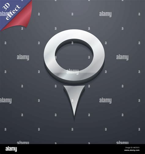 Map Pointer Gps Location Icon Symbol 3d Style Trendy Modern Design With Space For Your Text