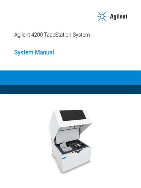 4200 Tapestation Systemmanual Pdf