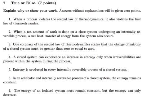 True Or False Points Explain Why Or Show Your Chegg