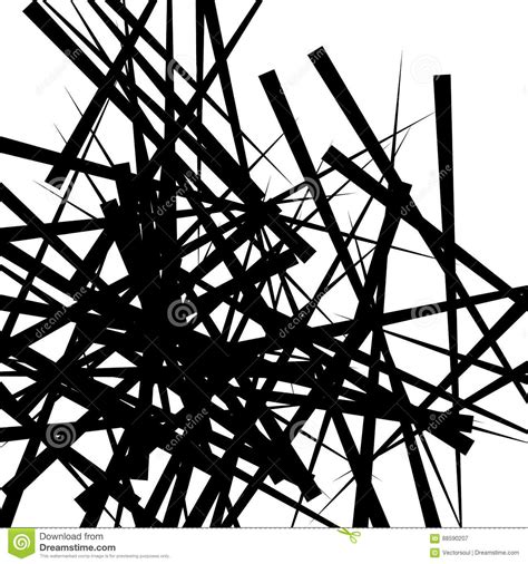 Random Chaotic Lines Abstract Geometric Pattern Texture Modern Contemporary Art Like