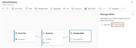 Azure Stream Analytics ノー コード エディター、synapse Analytics、power Bi を使用して