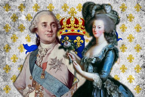 Marie Antoinette Og Louis Xvi A Pair Of Calligraphy Portraits