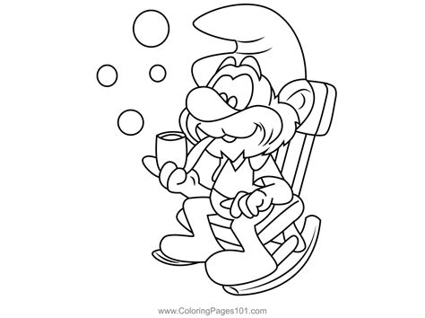 Papa Smurf Coloring Pages To Print