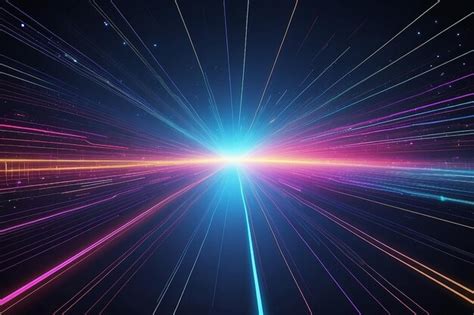 Premium Photo Digital Data Flow Vector Background Big Data Technology Lines 5g Wireless Data