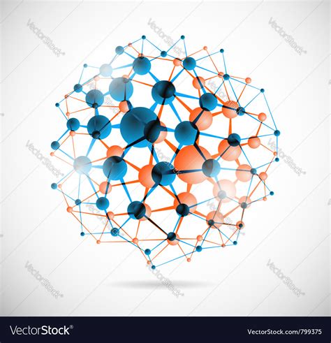 Abstract Molecular Structure Royalty Free Vector Image