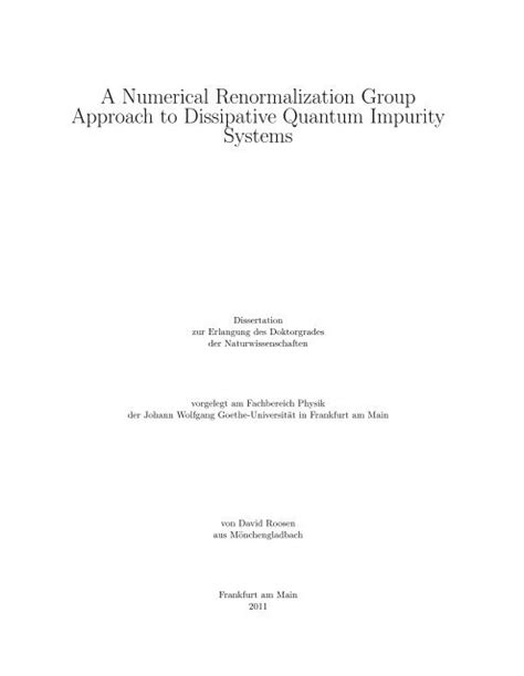 A Numerical Renormalization Group Approach To Dissipative