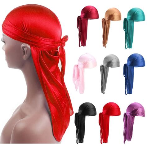 W5yr Men Women Cancer Head Scarf Elastic Headwrap Chemo Cap Silk Durag