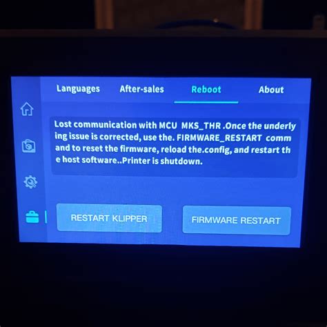 lost communication with mcu mks thr any ideas what this means r qiditech3d