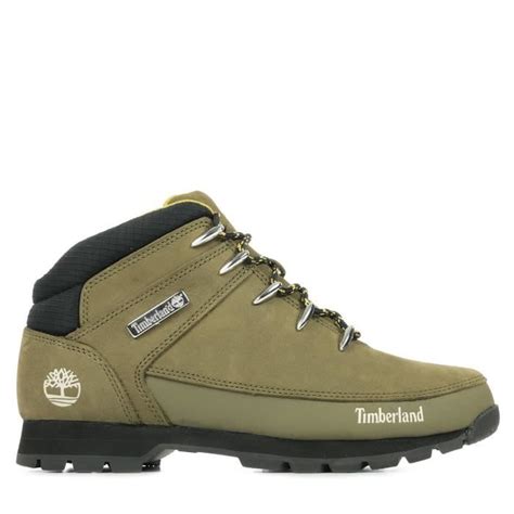 Bottines Timberland Euro Sprint Hiker Olive Nubuck Black Cdiscount
