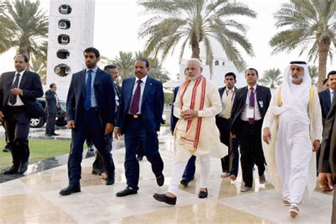 Prime Minister Narendra Modi At The Sheikh Zayed Grand Mosque On The
