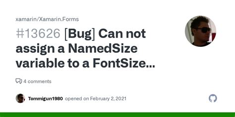 Bug Can Not Assign A Namedsize Variable To A Fontsize Property