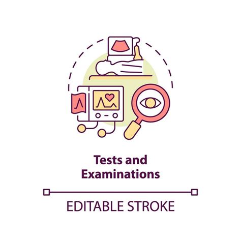 2d Editable Multicolor Tests And Examinations Icon Simple Isolated Vector Thin Line