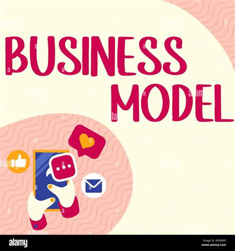 Text Sign Showing Business Model Business Concept Model Showing How A Company Operates To