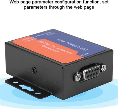 Mini Serial Server Rs232 To Ethernet Tcp Ip Converter With Dhcp Dns