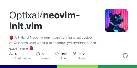 GitHub Optixal Neovim Init Vim A Hybrid Neovim Configuration For Productive Developers Who