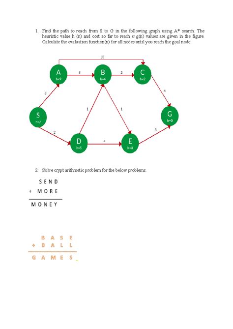 Heuristic Search And Csp Assignment Artificial Intelligence Find