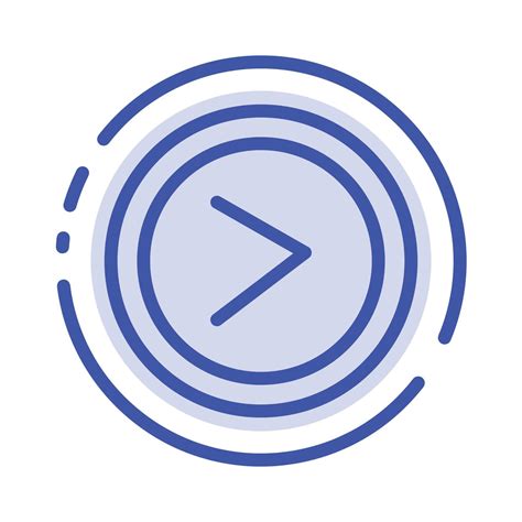 Arrow Interface Right User Blue Dotted Line Line Icon 15466111 Vector Art At Vecteezy