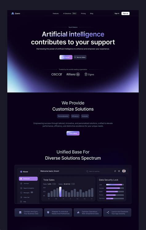 Ai Based Saas Website Design Behance