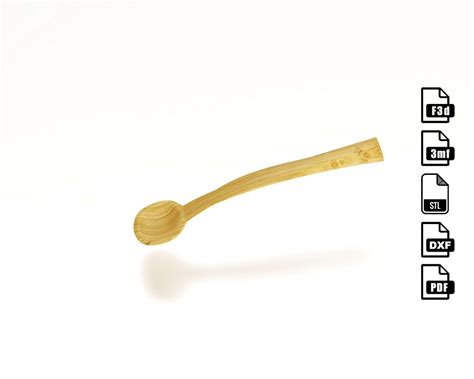 Sugar Spoon Cnc File For Wood Routers Fusion 360 File Included Stl