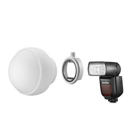 Godox Ml Cd15 Diffuser Dome Kit 3 Adapter Ring For Camera Flash Speedlite Light Ebay Uk