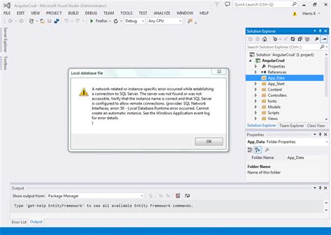 Solved Error When Loading The Database Experts Exchange