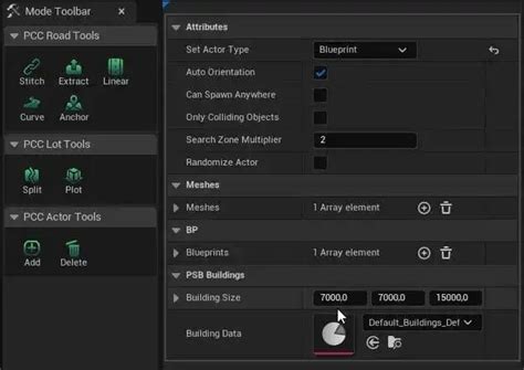 Procedural World Lab Ue5的专用交互式程序化城市创建工具，实现一键创建城市 次世代模型库