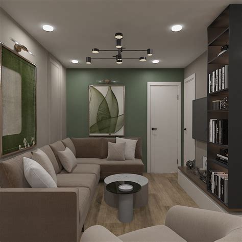 ინტერიერის ვიტრაჟით გამოყოფილი სტუდიო მისაღები სამზარეულოს დიზაინი 💛💛💛 სტილი თანამედროვე