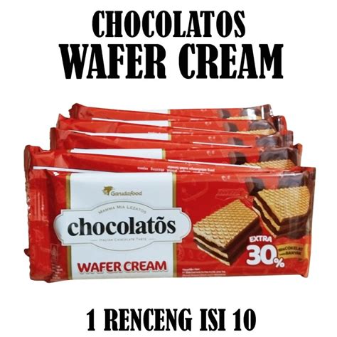 Chocolatos Wafer Cream Original 17gr X10 Packchocoolatos Mamamia Delicious Tos Shopee Philippines