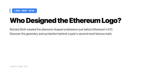 Who Designed The Ethereum Logo Crypto