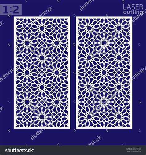 레이저 컷 벡터 패널 이슬람 패턴용지 스톡 벡터로열티 프리 626150009 Shutterstock