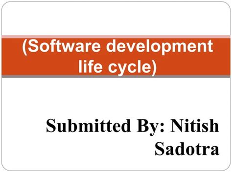 System Development Life Cycle Ppt Operating Systems Computer Software And Applications