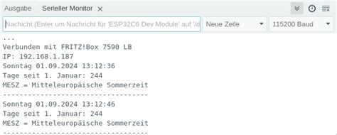 Datum Und Zeit Mit Esp Und Timeh Anzeigen Projekte Für Arduino Und Esp32 Mikrocontroller