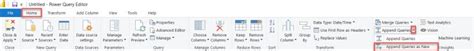 Append Columns In Power BI Using Power Query Editor