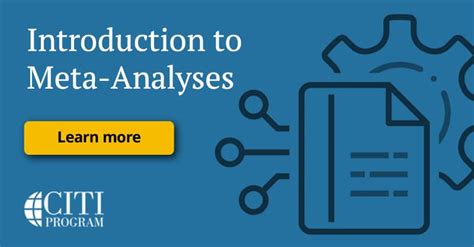 Introduction To Meta Analyses Citi Program