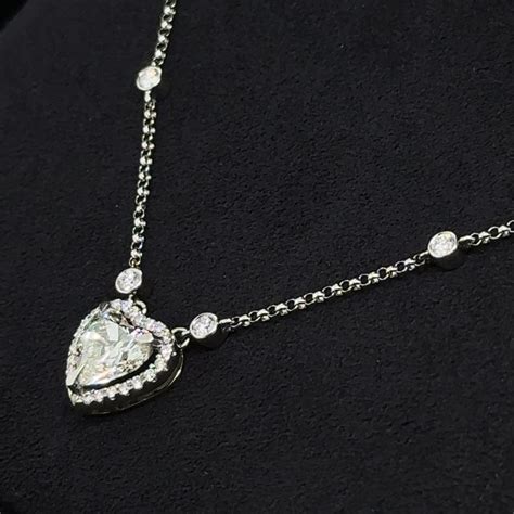 Heart Shaped Diamond Necklace Walsh Bros