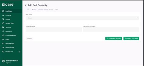 New Popups For Edit Add Bed Capacity And Editadd Doctor Capacity
