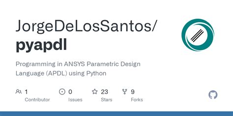 Github Jorgedelossantospyapdl Programming In Ansys Parametric Design Language Apdl Using