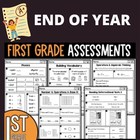 461 First Grade Assessments Pdf Primary Reading Math Writing